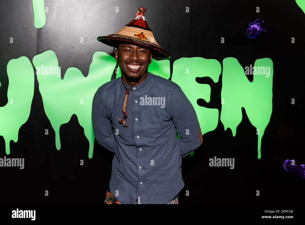 Actor TJ Atoms attends Hulu's "Huluween" kick-off celebration to ...