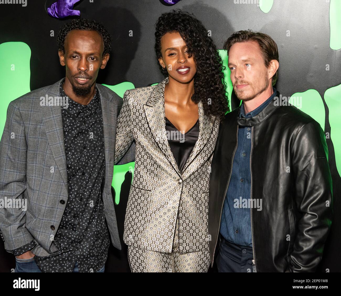 (L-R) Actors Barkhad Abdi, Yusra Warsama, and Matthew Alan attend Hulu ...