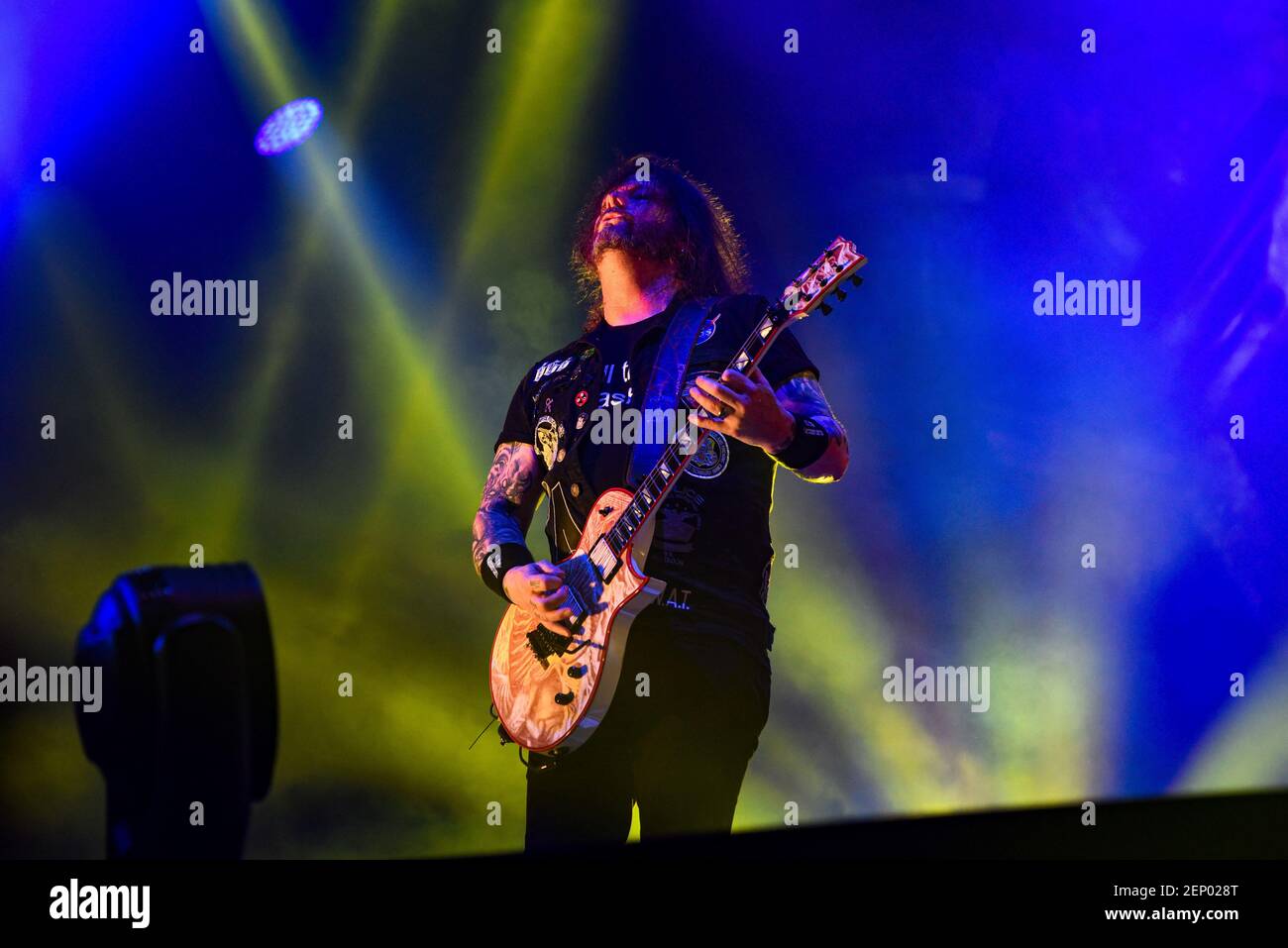 Presentation of the band Slayer at the Sunset Stage during the fifth ...