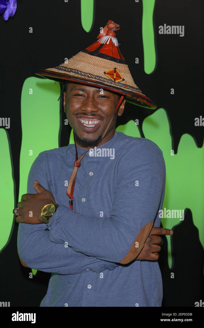 TJ Atoms attends the Huluween Celebration at Town Stages in New York ...