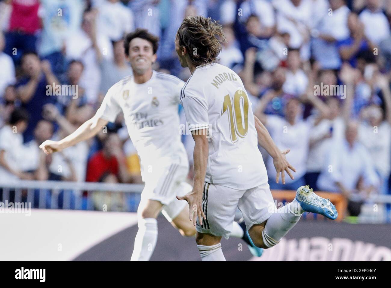 Luka Modric of Real Madrid celebrates goal during La Liga match between ...
