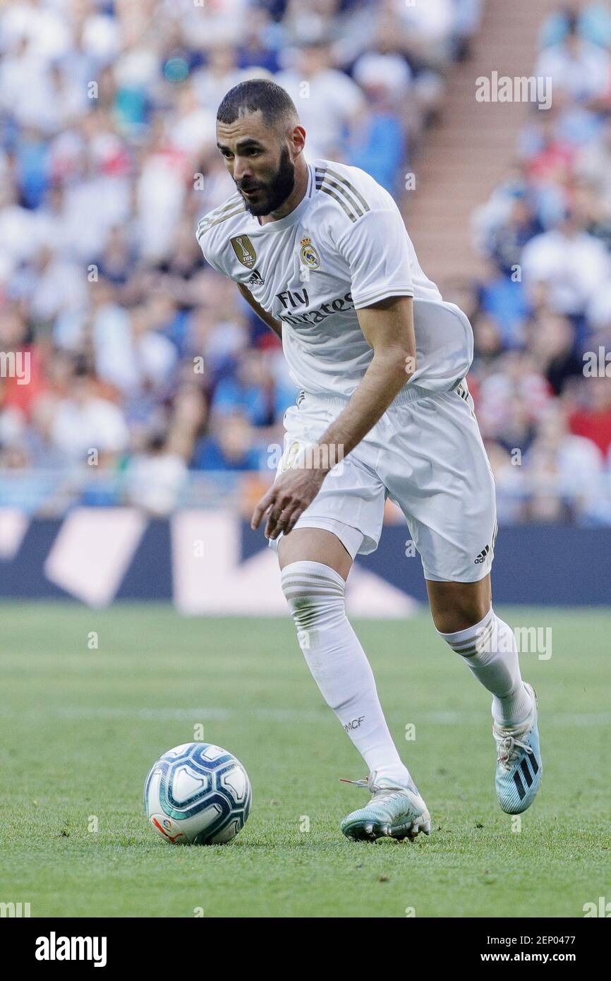 Karim Benzema of Real Madrid during La Liga match between Real Madrid ...