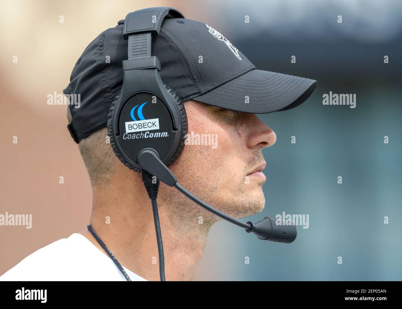 October 05, 2019: Central Oklahoma Head Coach Nick Bobeck during a ...