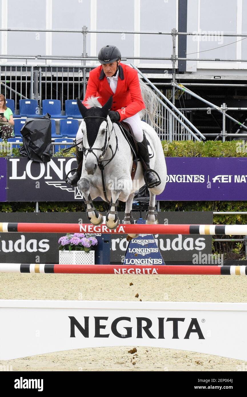 Spanish professional rider Carlos Catalan participates during the Queen ...