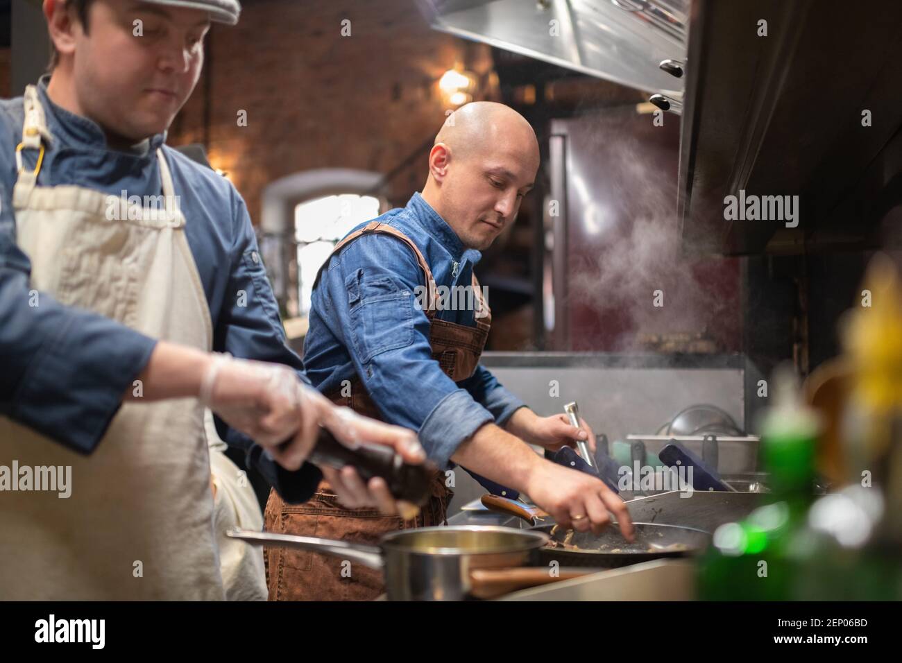 Cuisine bald chef hi-res stock photography and images - Alamy