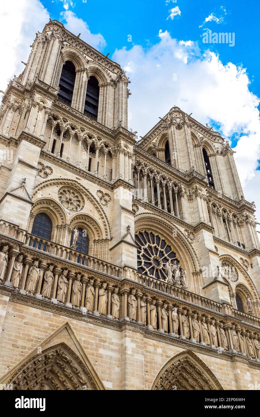 Notre Dame de Paris cathedral is the one of the most famous symbols of ...