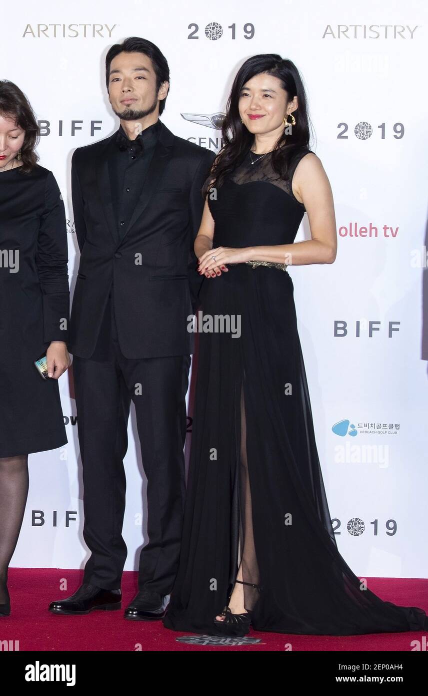 Japanese actor Mirai Moriyama and director Lisa Takeba, arrives red carpet for opening ceremony ...