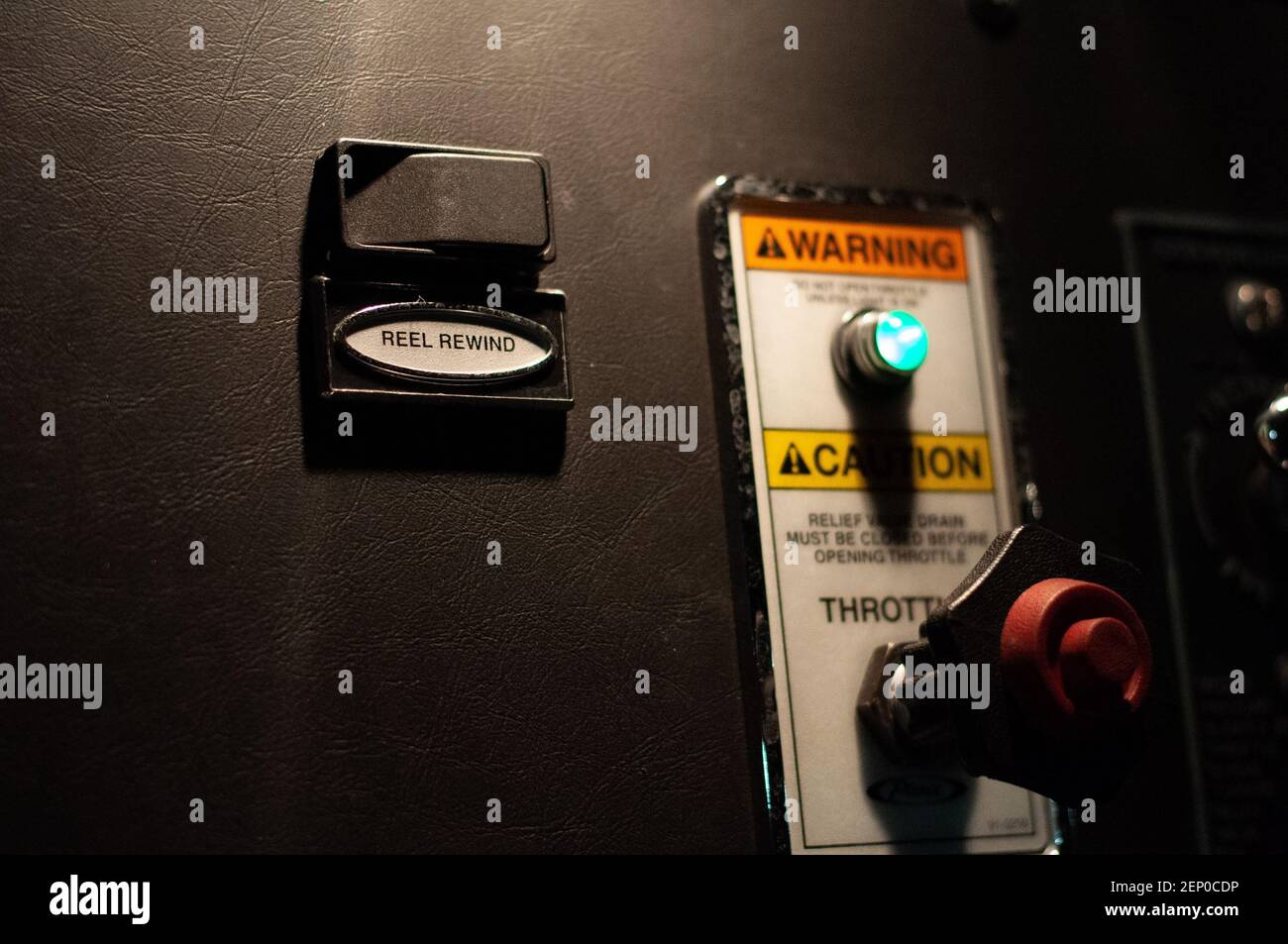 Controls on a fire engine pump panel Stock Photo - Alamy