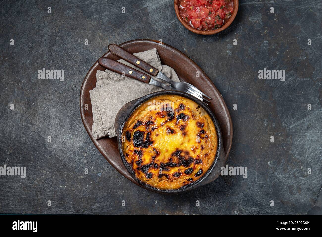 Chile corn pie hi-res stock photography and images - Alamy