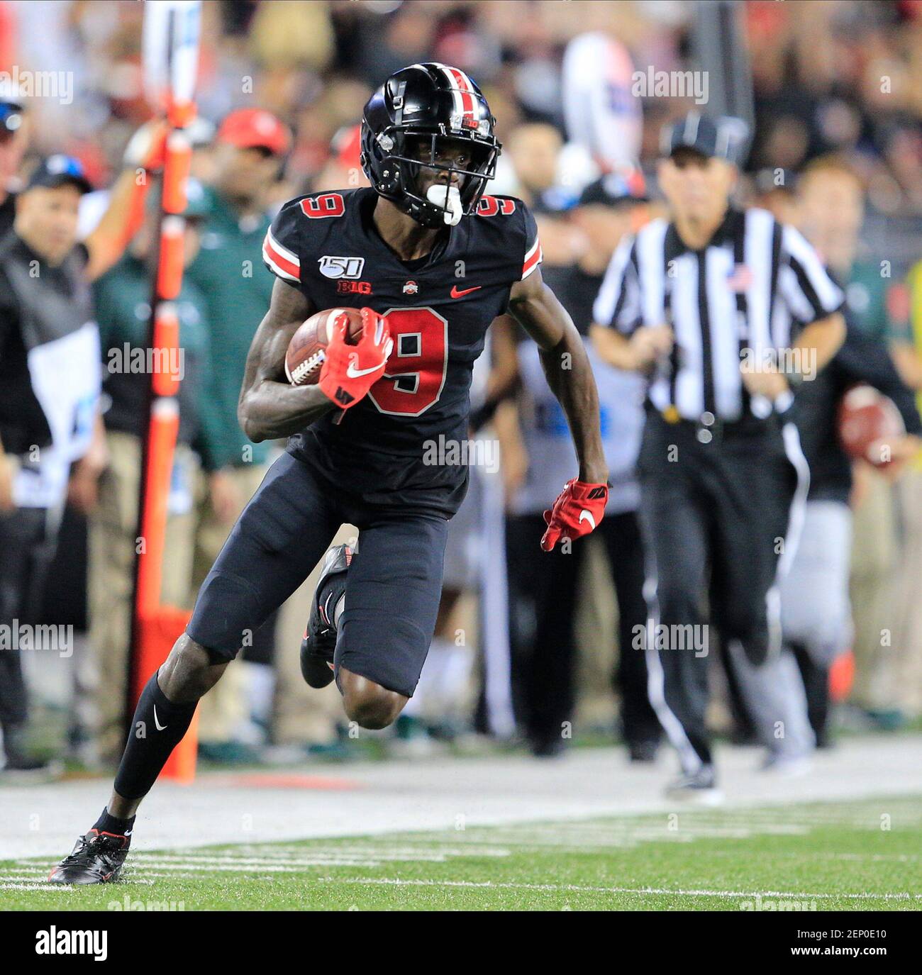 October 5, 2019: Ohio State Buckeyes wide receiver Binjimen Victor (9 ...