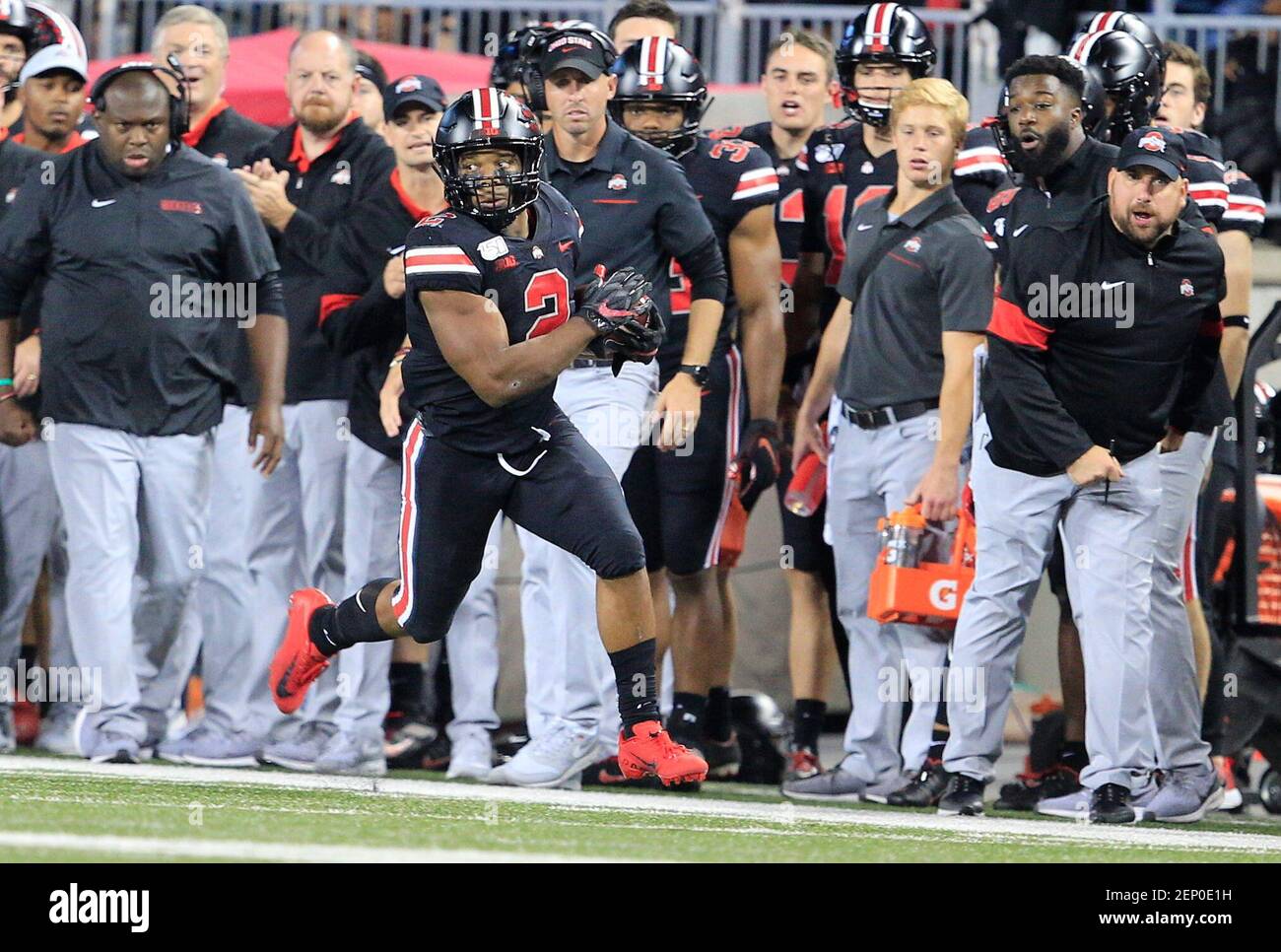 October 5, 2019: Ohio State Buckeyes running back J.K. Dobbins (2 ...