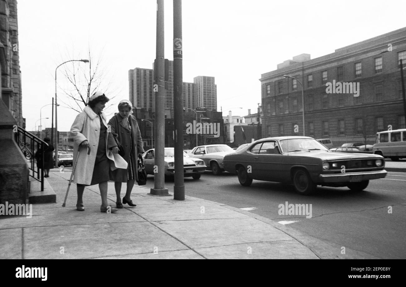 Street scene. Philadelphia, USA, 1976 Stock Photo - Alamy