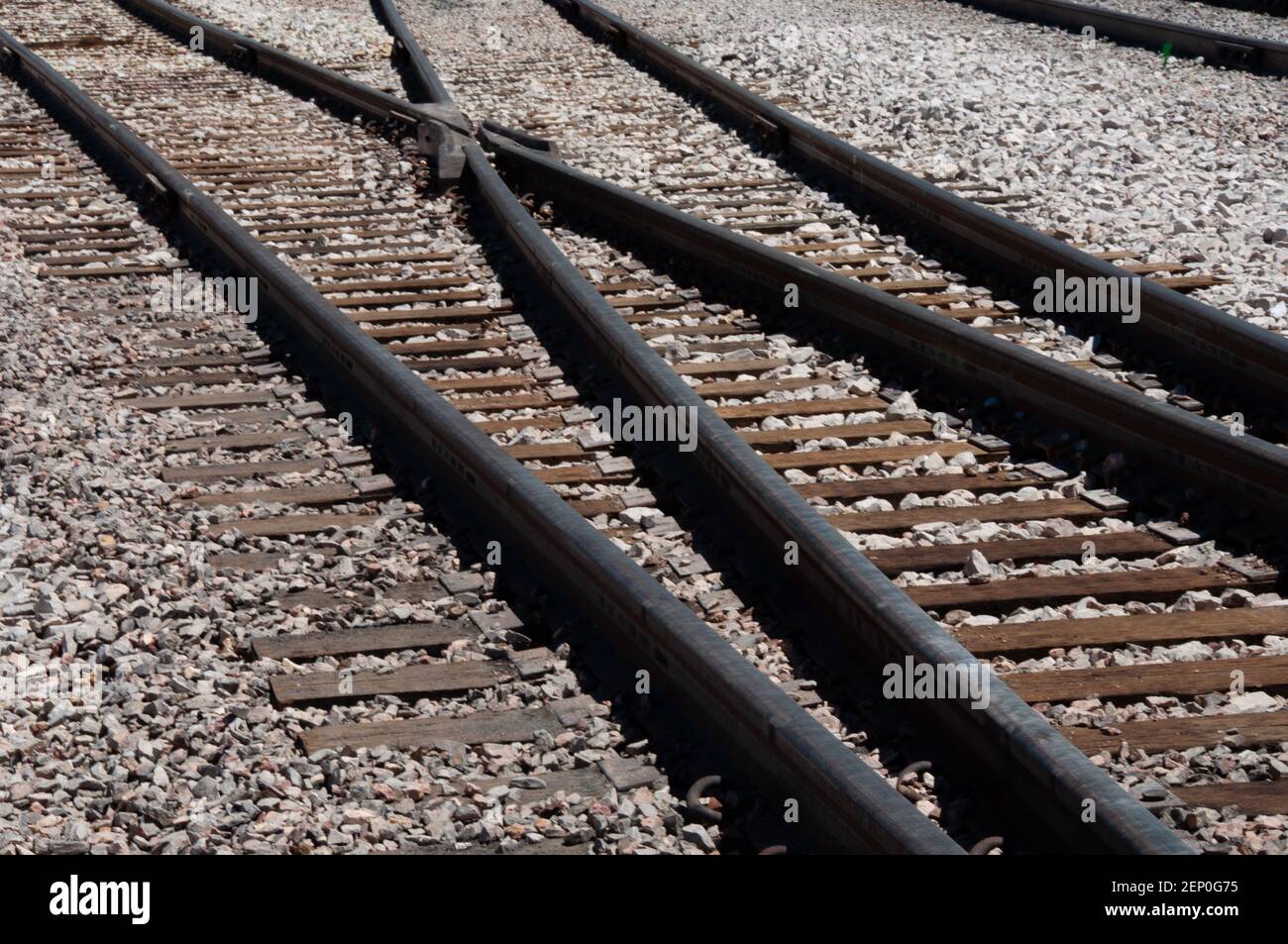 Rail turnout hi-res stock photography and images - Alamy