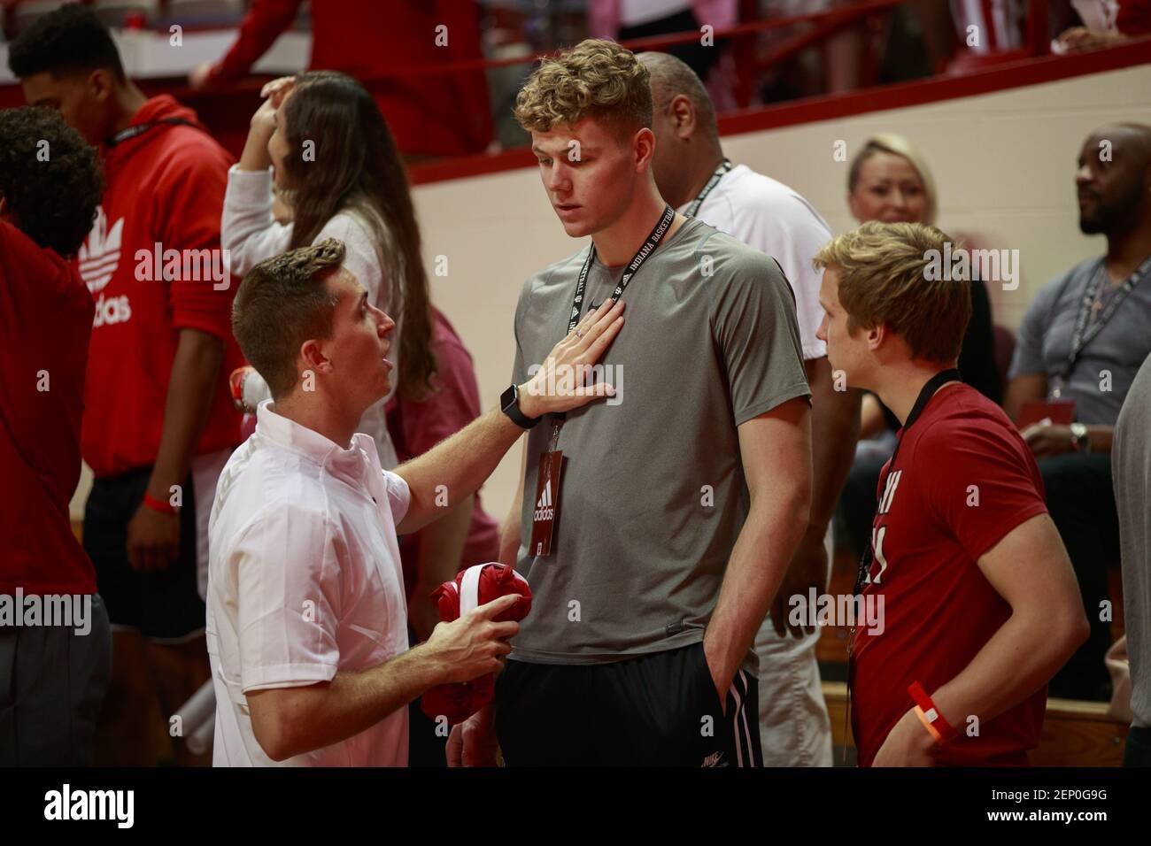 Indiana University basketball recruit, Caleb Furst visits the Assembly ...