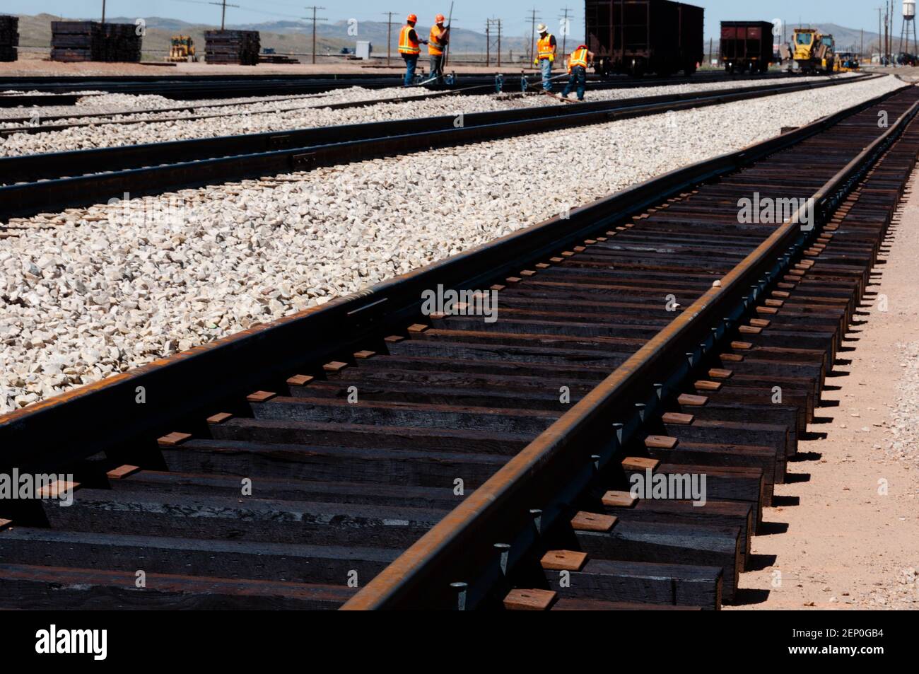 Track under construction Stock Photo - Alamy