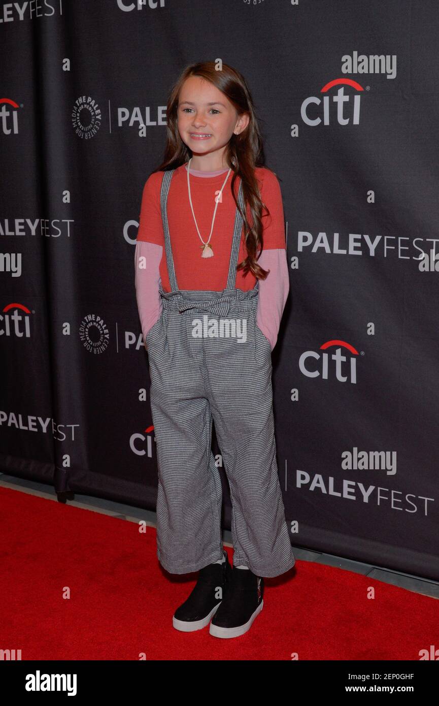 Actress Cailey Fleming attends The Walking Dead, PaleyFest New York at ...
