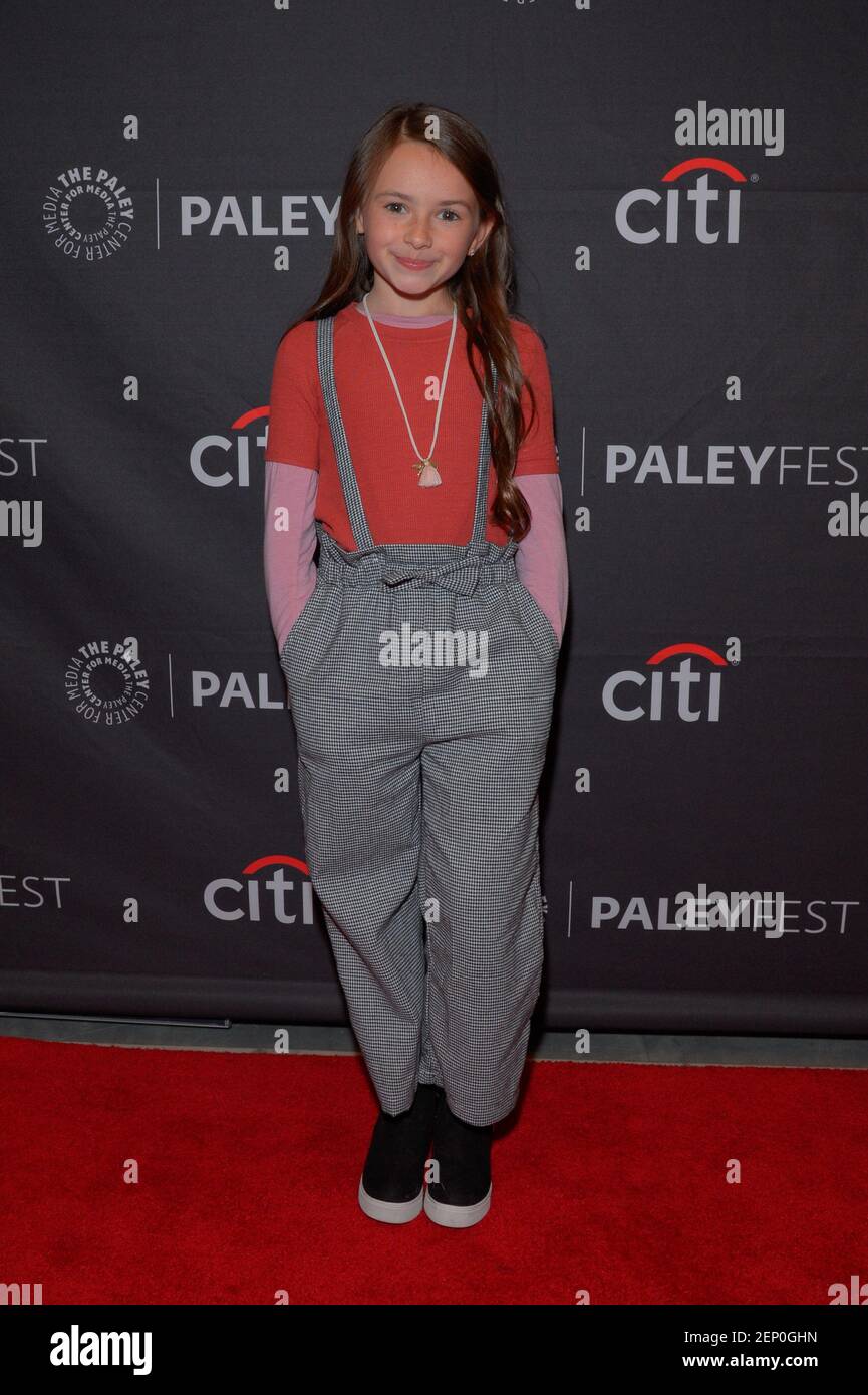 Actress Cailey Fleming attends The Walking Dead, PaleyFest New York at ...