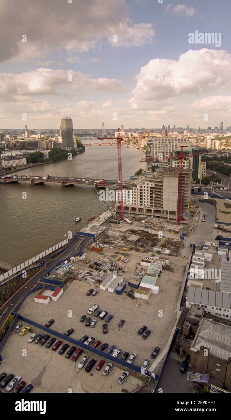 St George wharf under construction,2001 Stock Photo - Alamy
