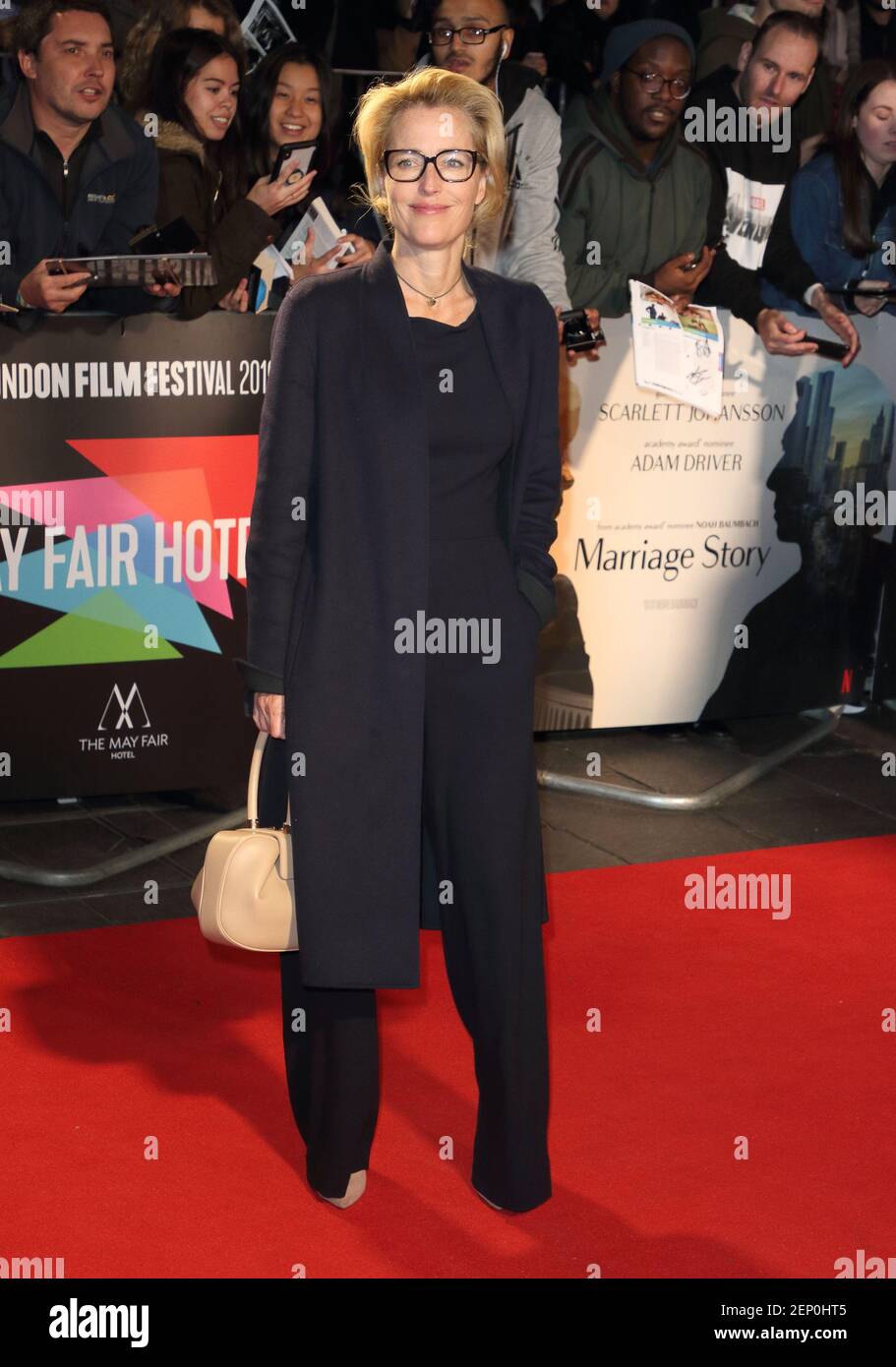 Gillian Anderson attends The BFI 63rd London Film Festival Mayfair ...
