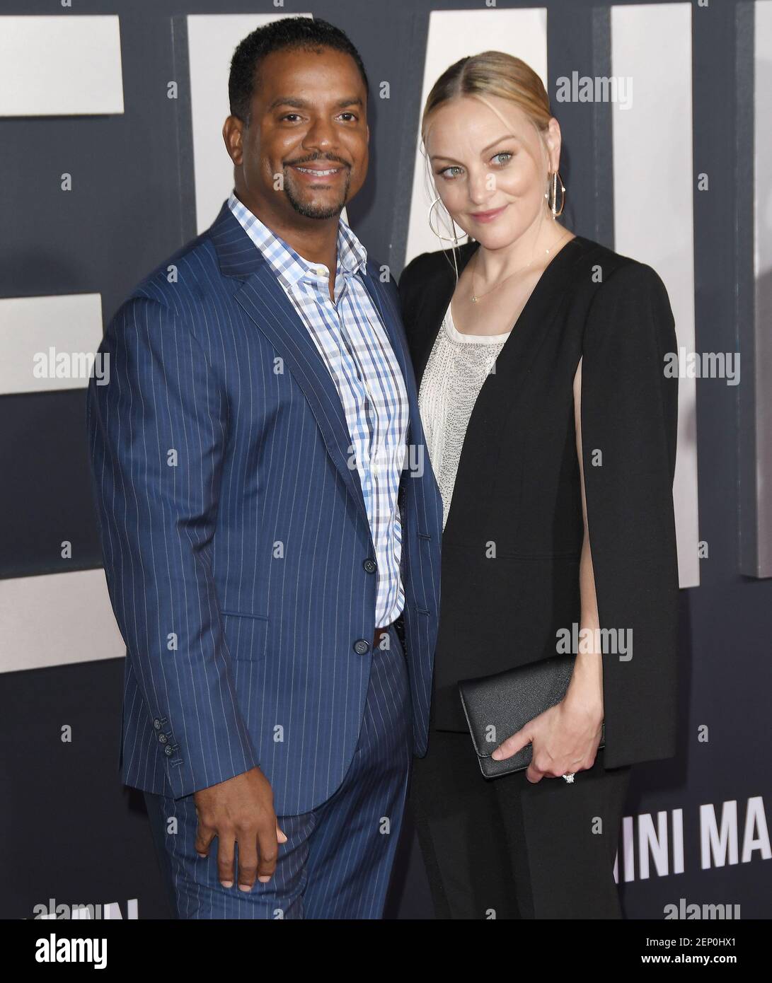 (L-R) Alfonso Ribeiro and Angela Unkrich at the Paramount Pictures ...