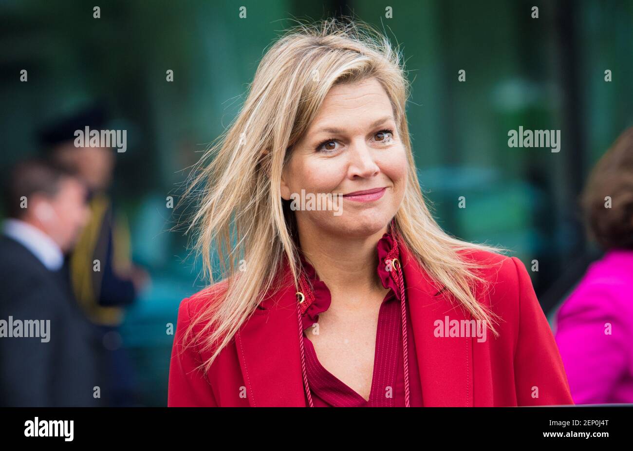 Queen Maxima gives a speech at Global SME Finance Forum 2019, Schiphol ...