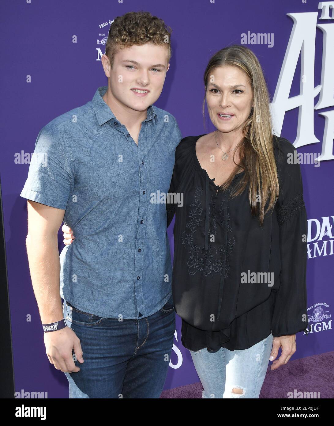 David O'Mara and Paige Turco at THE ADDAMS FAMILY Los Angeles Premiere ...