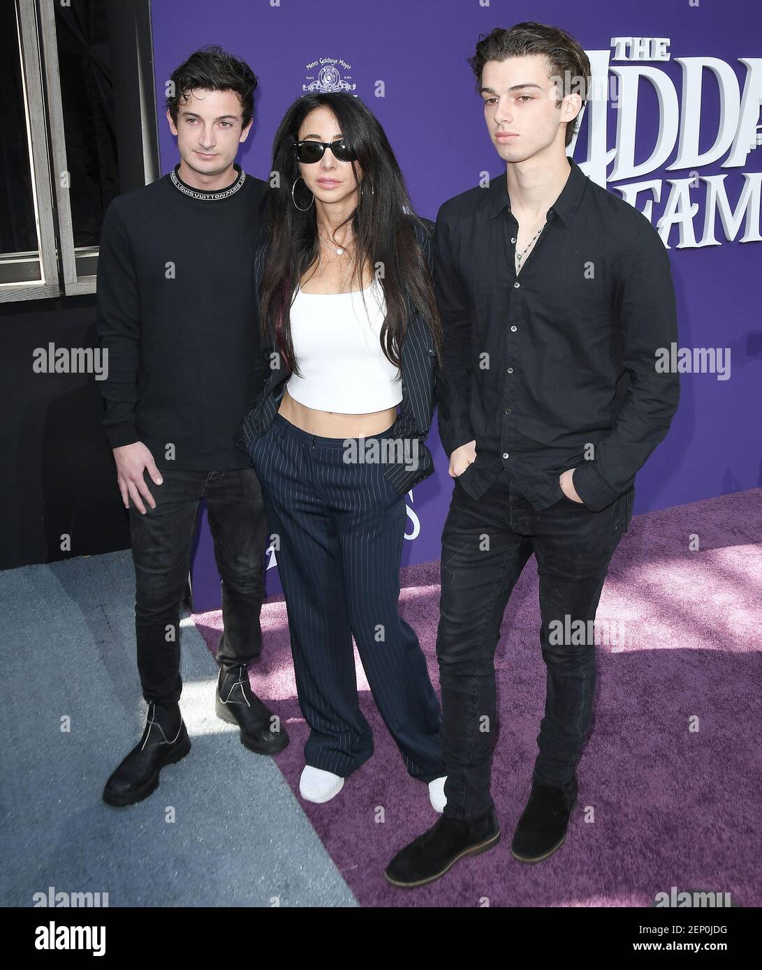 Rock Mafia arrives at THE ADDAMS FAMILY Los Angeles Premiere held at ...