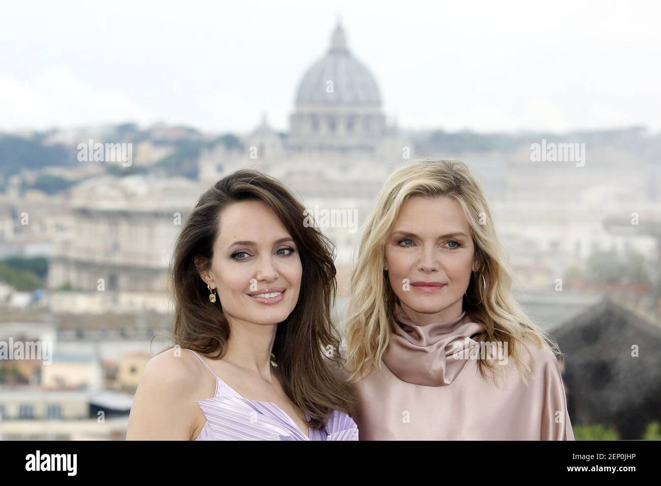 Angelina Jolie and Michelle Pfeiffer Rome October 7th 2019. Photocall ...