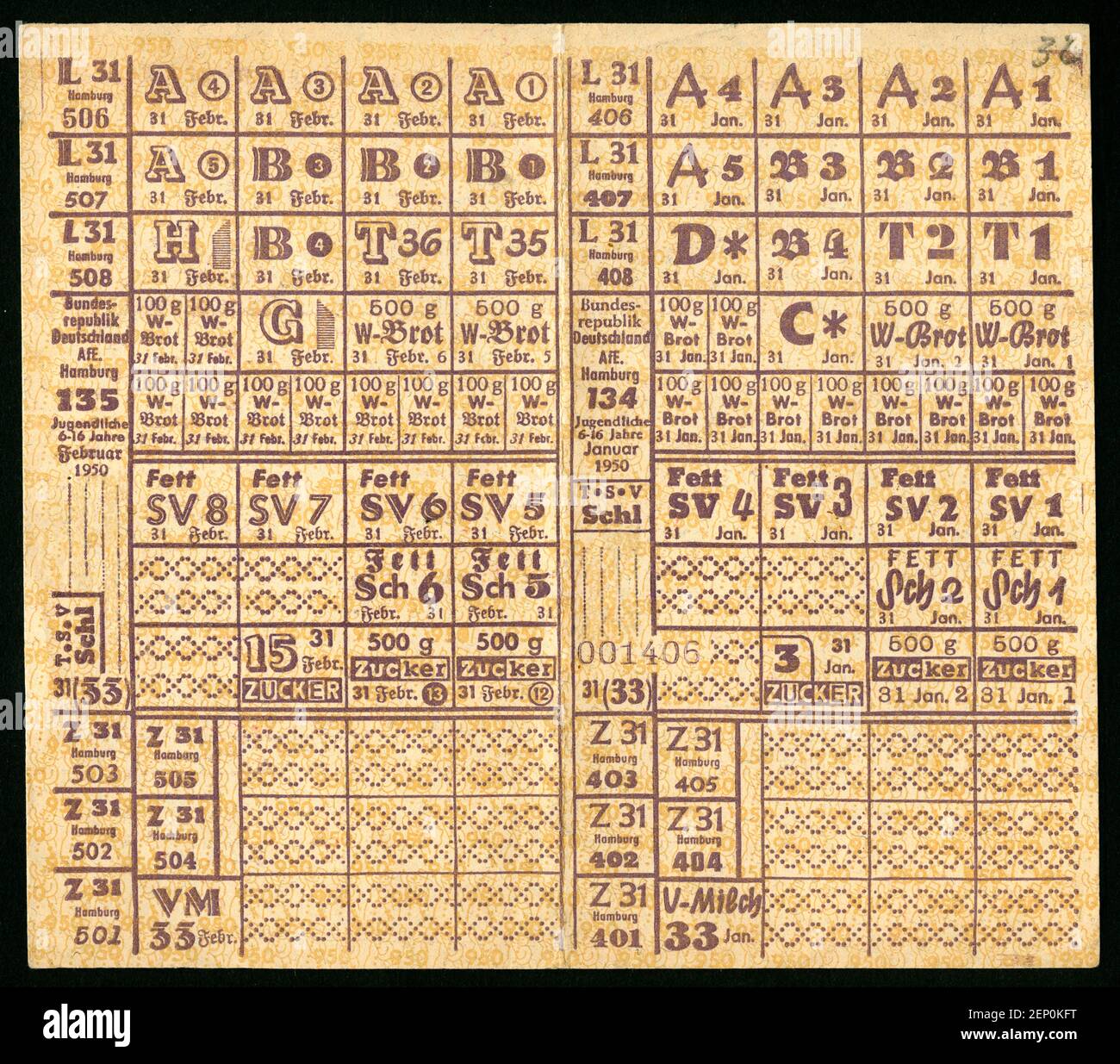 Sugar card ration hi-res stock photography and images - Alamy