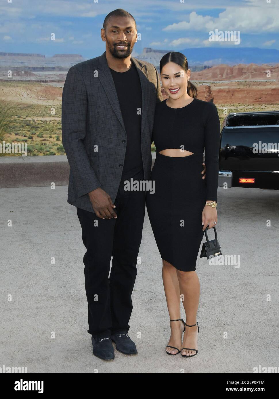 Ron Artest and Maya Ford at Netflix's EL CAMINO: A BREAKING BAD MOVIE ...