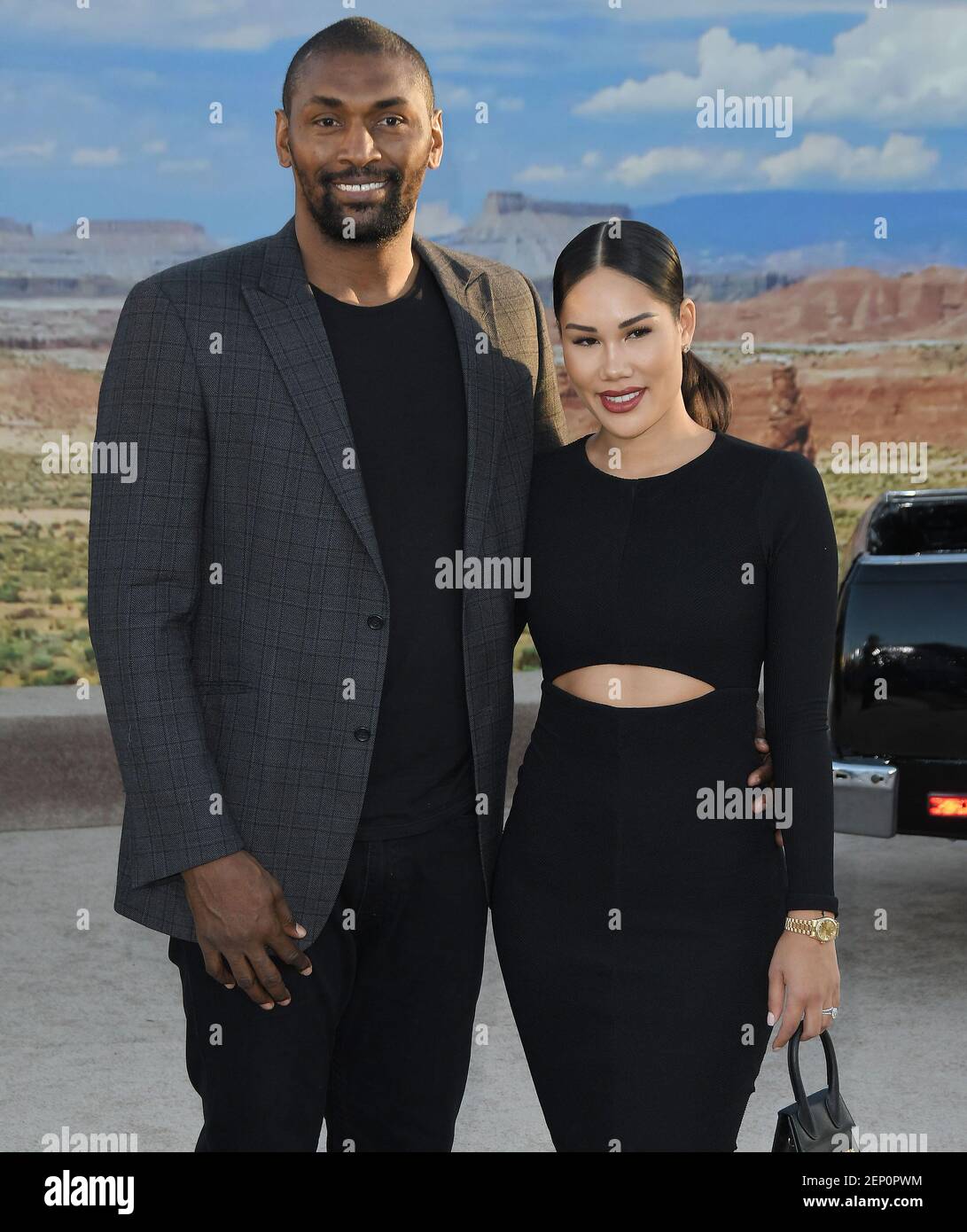 Ron Artest and Maya Ford at Netflix's EL CAMINO: A BREAKING BAD MOVIE ...