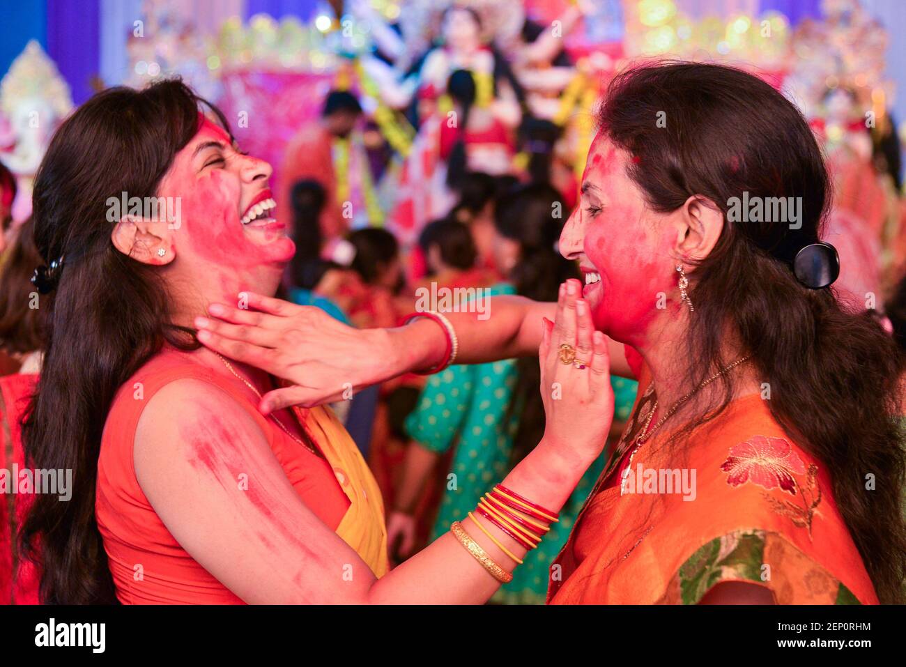 Sindur Khela 'vermillion game', is a Bengali Hindu tradition where ...
