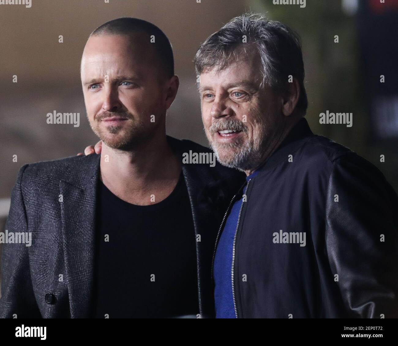 WESTWOOD, LOS ANGELES, CALIFORNIA, USA - OCTOBER 07: Actors Aaron Paul ...