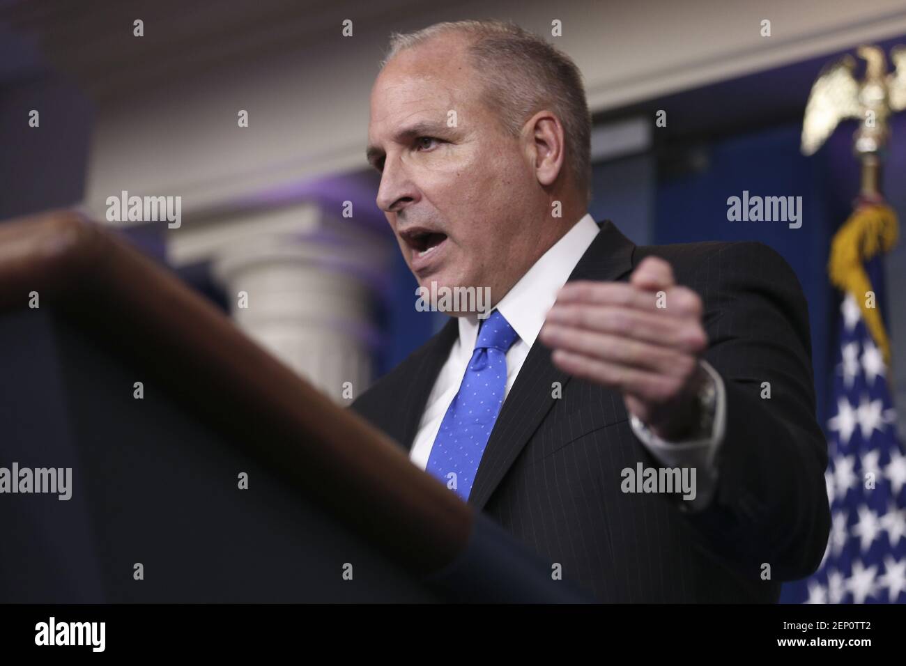 Acting Commissioner of Customs and Border Protection Mark Morgan speaks ...