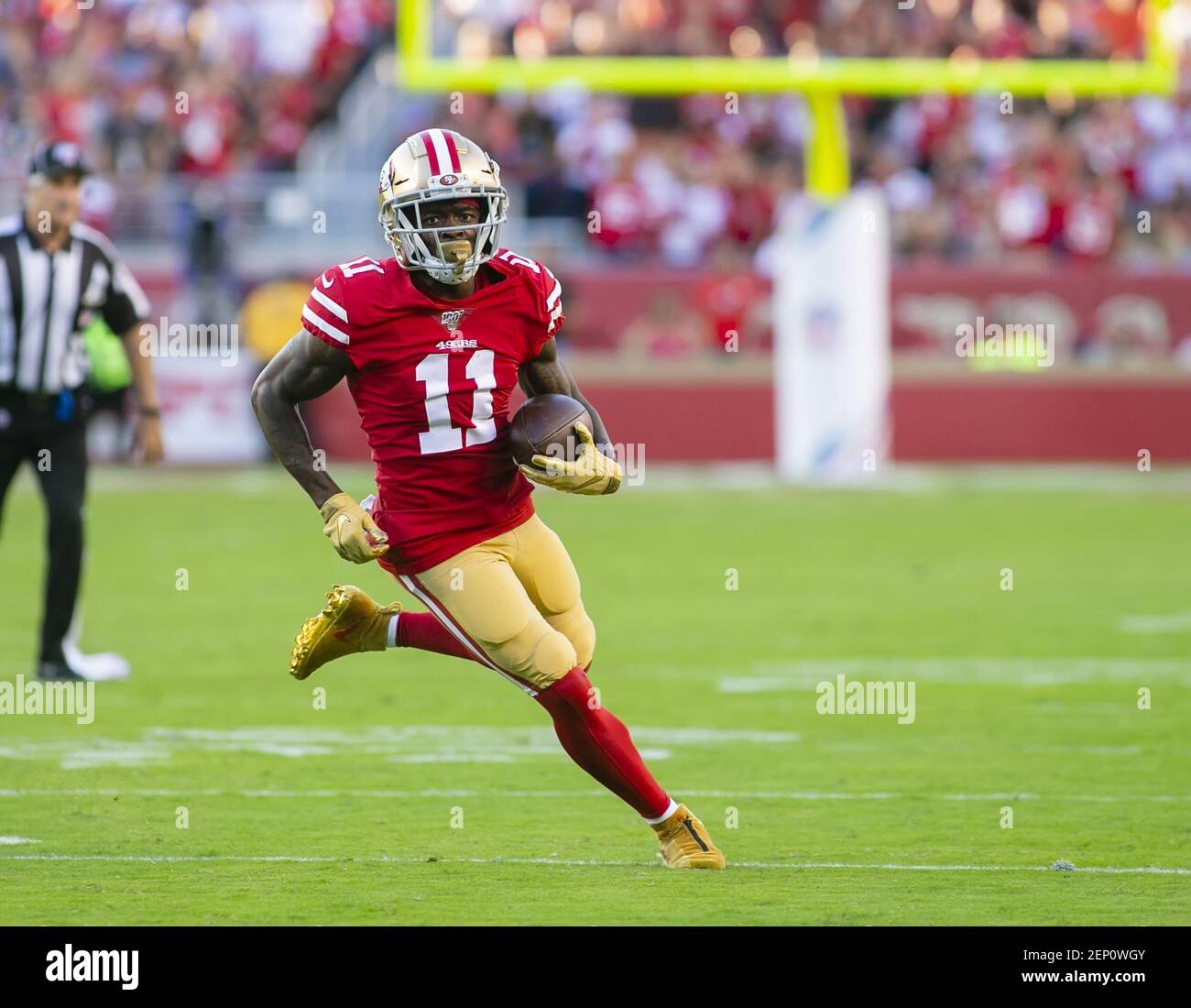 October 7, 2019: San Francisco 49ers wide receiver Marquise Goodwin (11 ...