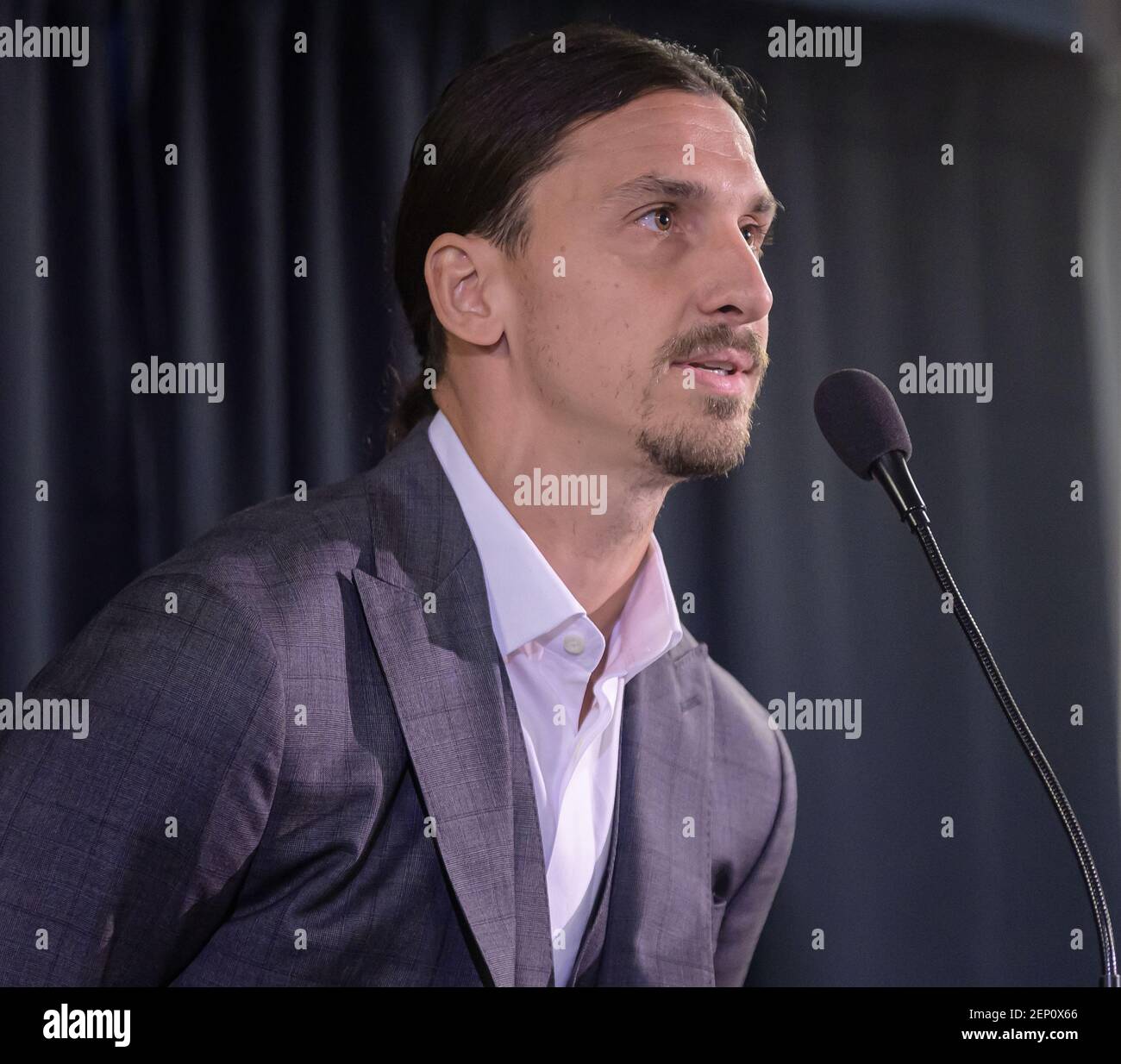 Malmö, Sweden.8th October, 2019. Swedish soccer player Zlatan ...