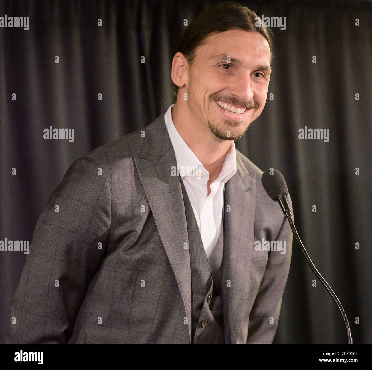 Malmö, Sweden.8th October, 2019. Swedish soccer player Zlatan ...