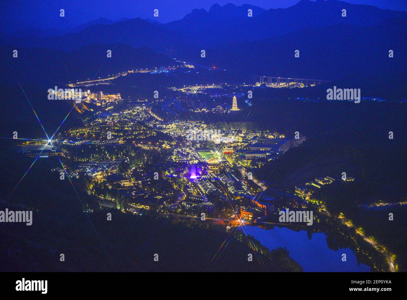 Beijingï¼ŒCHINA-A night visit to the Simatai Great Wall in Gubeishui ...