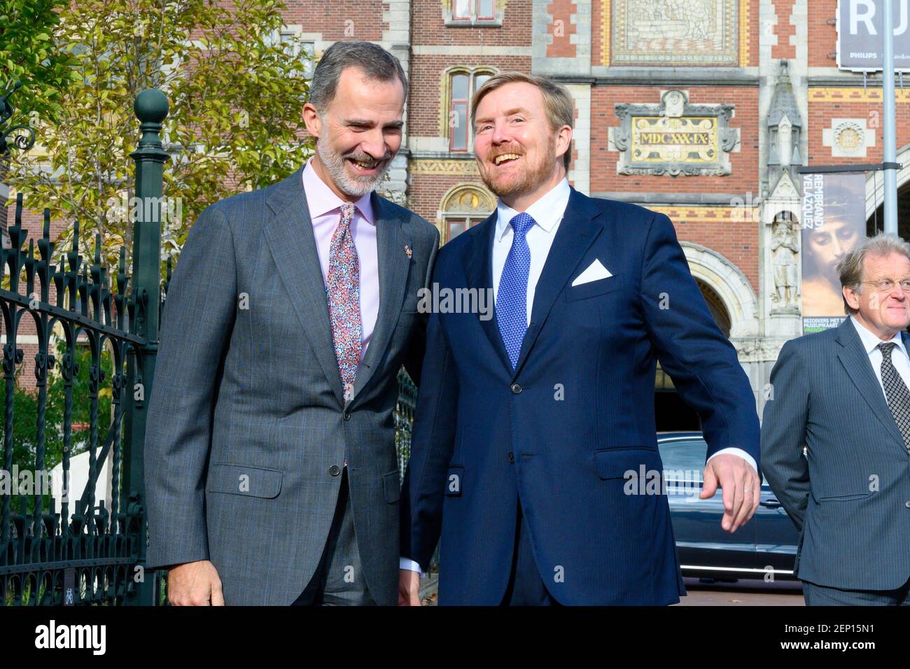 King Willem-Alexander and King Felipe attend the opening of the ...