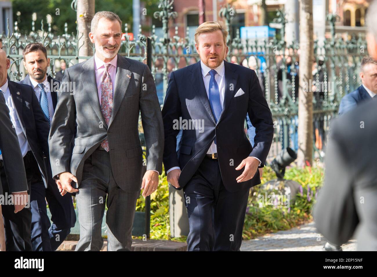 King Willem-Alexander and King Felipe attend the opening of the ...