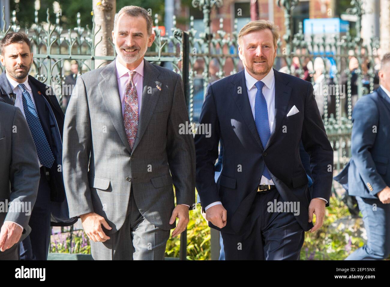 King Willem-Alexander and King Felipe attend the opening of the ...