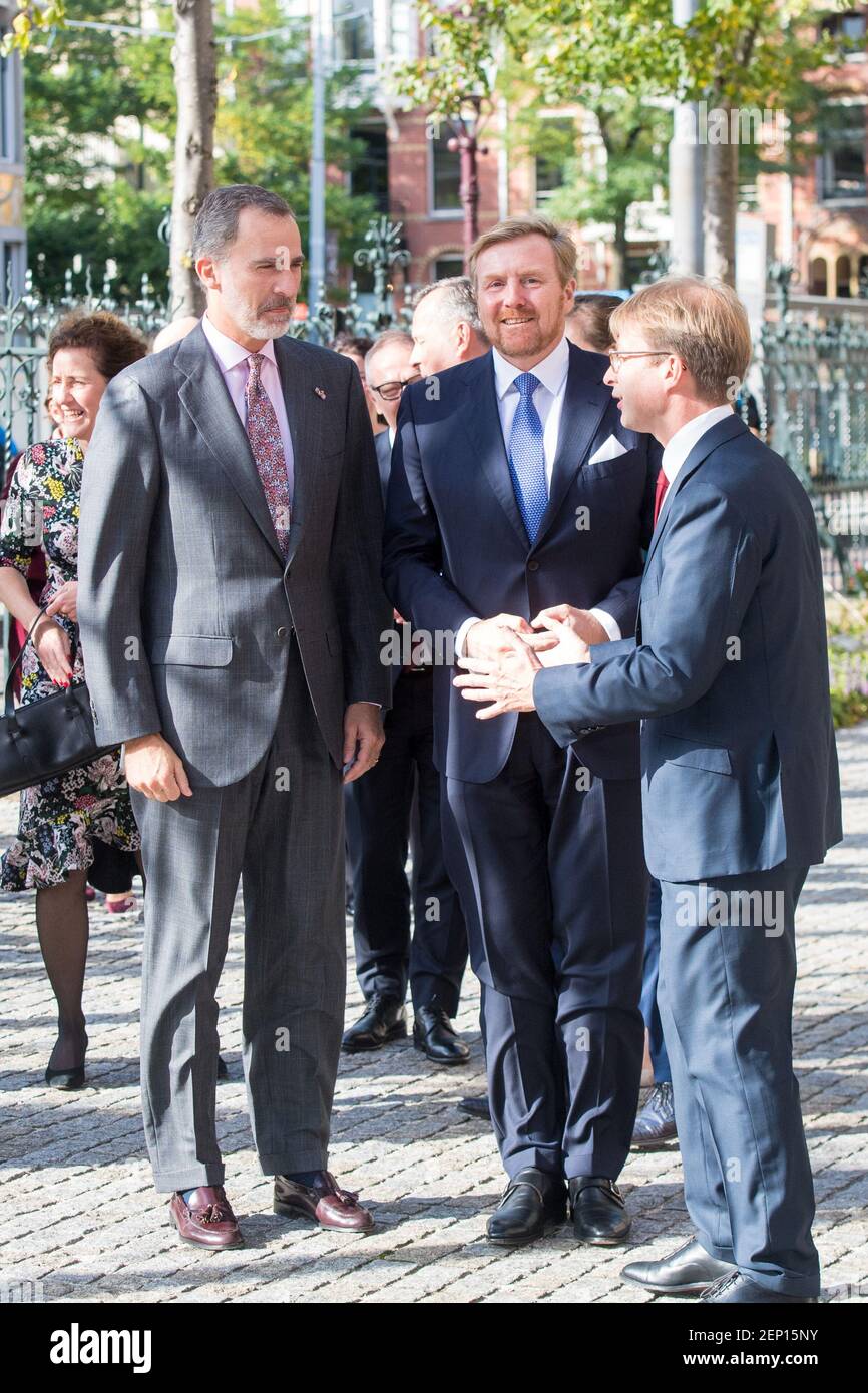 King Willem-Alexander and King Felipe attend the opening of the ...
