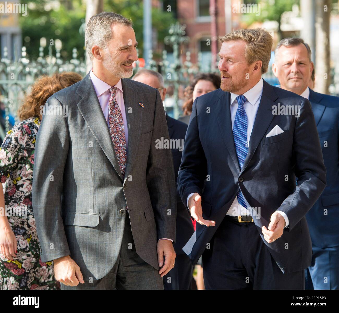 King Willem-Alexander and King Felipe attend the opening of the ...