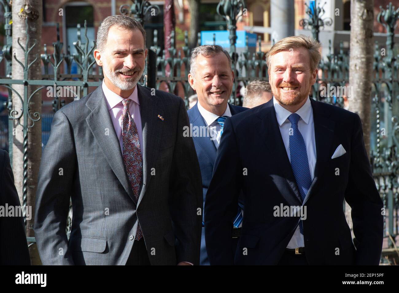 King Willem-Alexander and King Felipe attend the opening of the ...