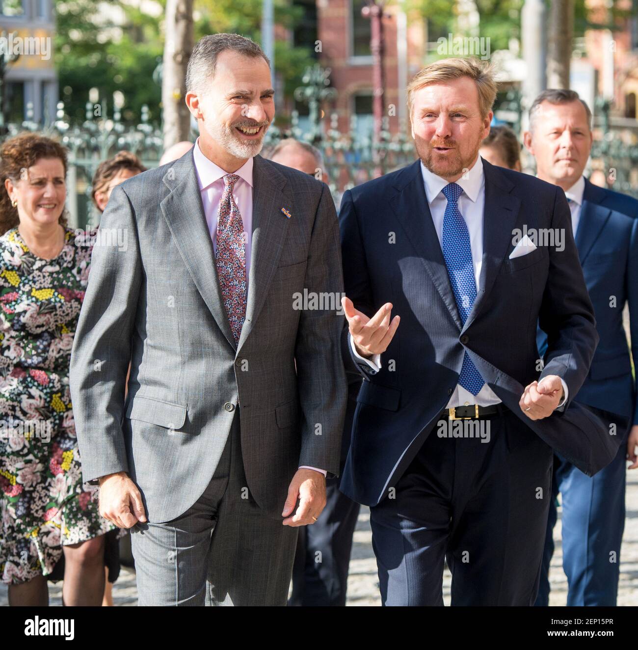 King Willem-Alexander and King Felipe attend the opening of the ...
