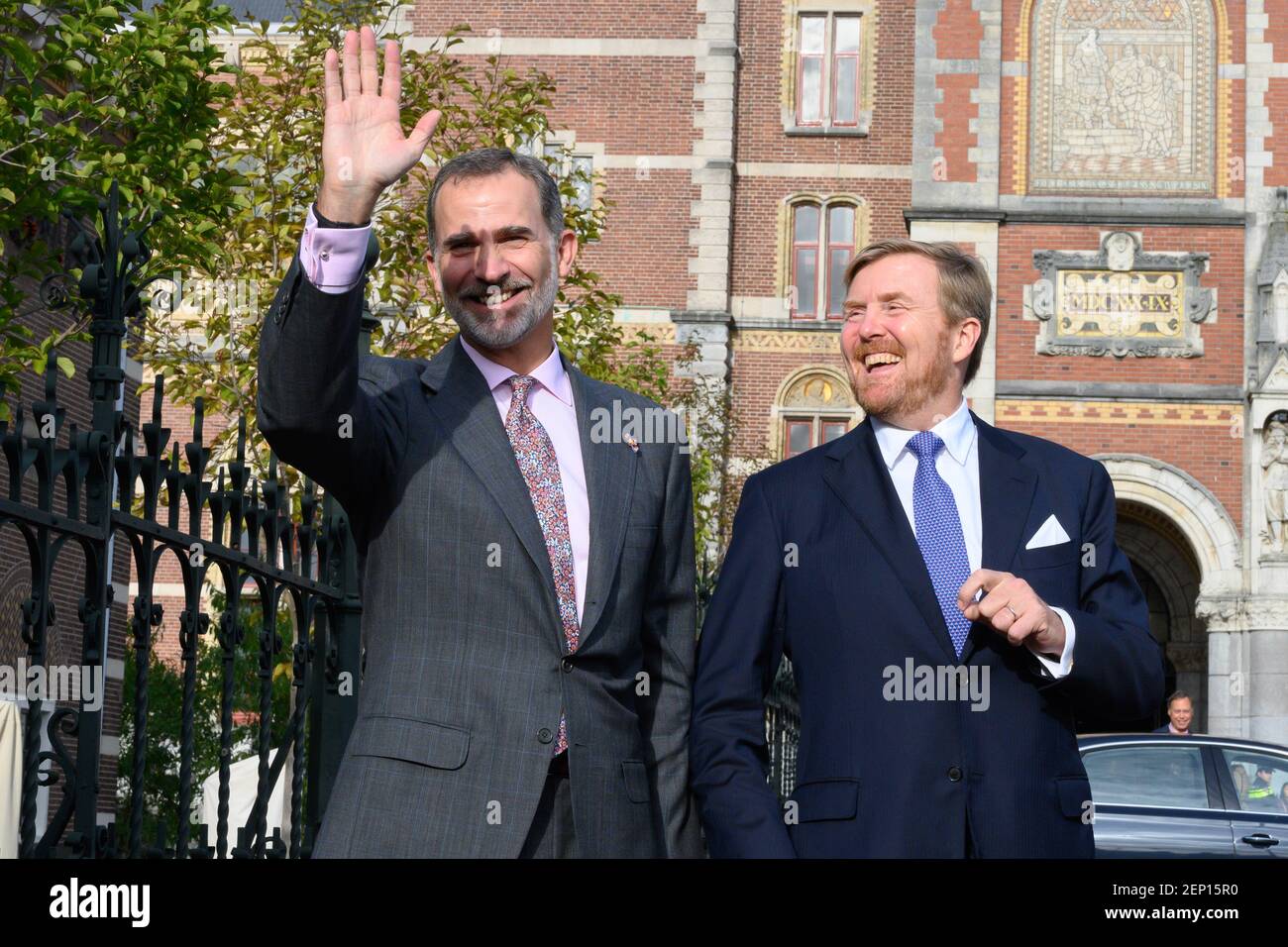 King Willem-Alexander and King Felipe attend the opening of the ...