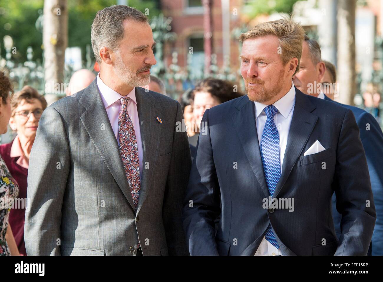 King Willem-Alexander and King Felipe attend the opening of the ...