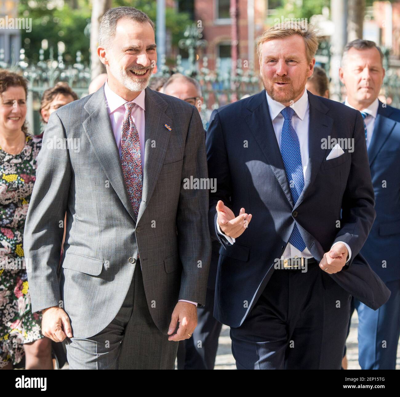 King Willem-Alexander and King Felipe attend the opening of the ...