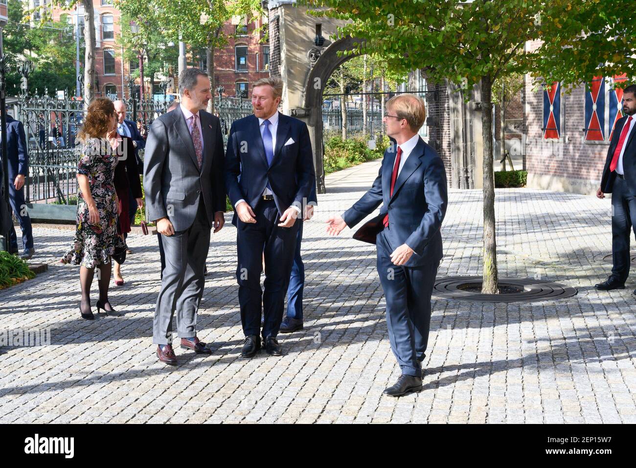 King Willem-Alexander and King Felipe attend the opening of the ...