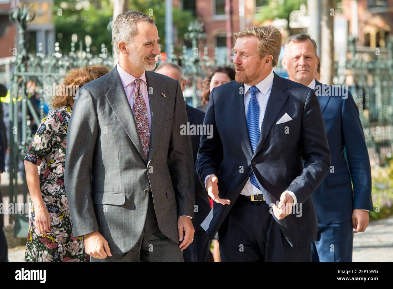 King Willem-Alexander and King Felipe attend the opening of the ...